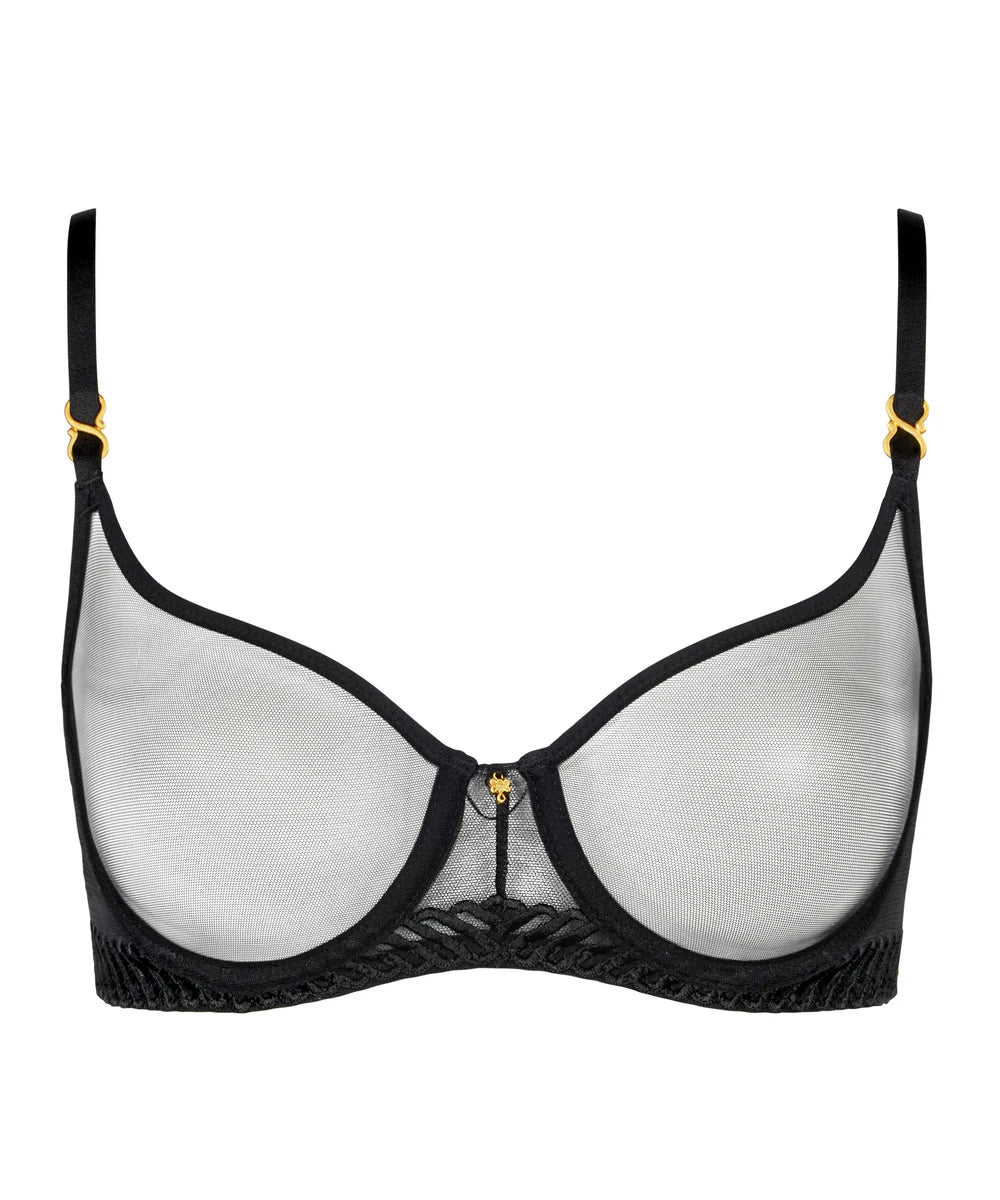 Aubade Sheer Emotion Half Cup Bra Black – Birger Jarls Under