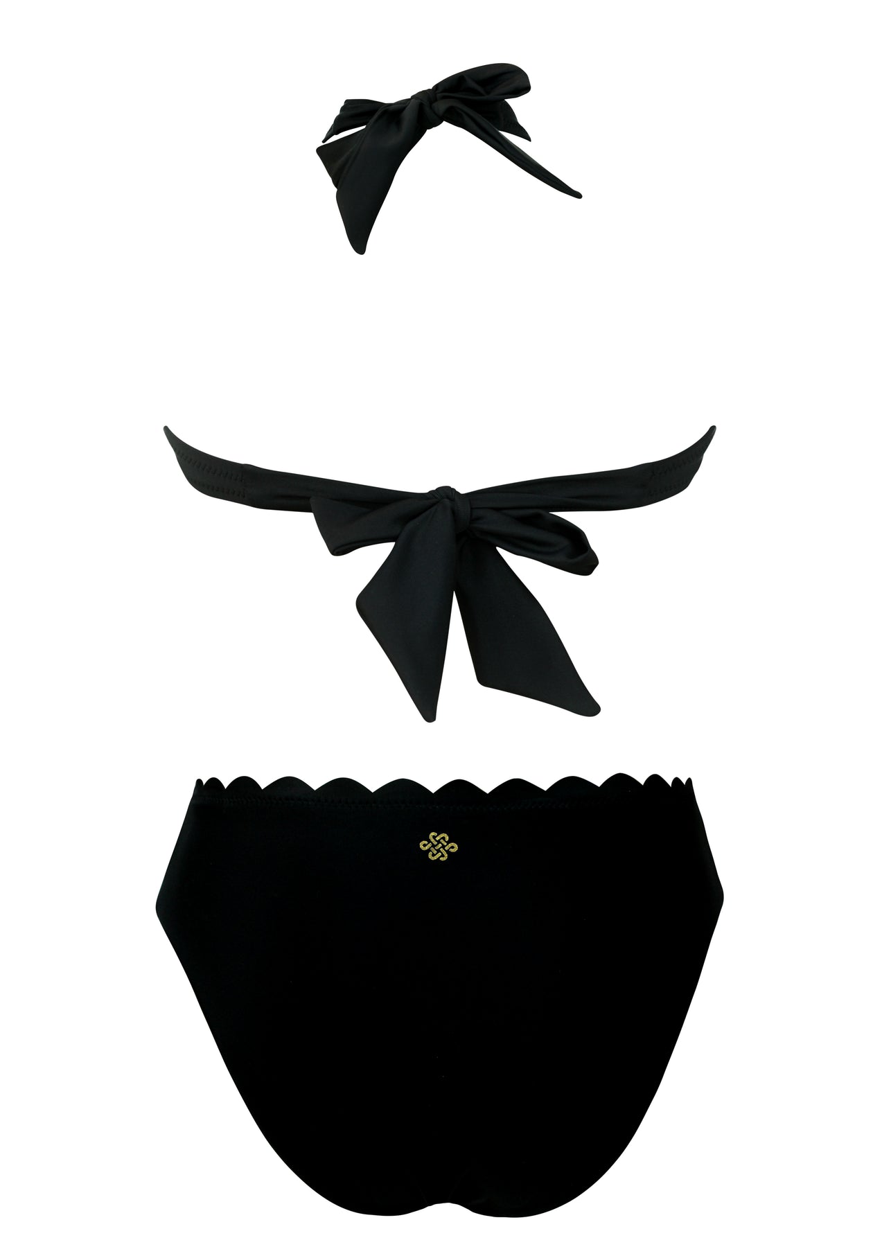 Kaanda Beach Life Venus Underwire Halter Bikini Black Birger Jarls Under